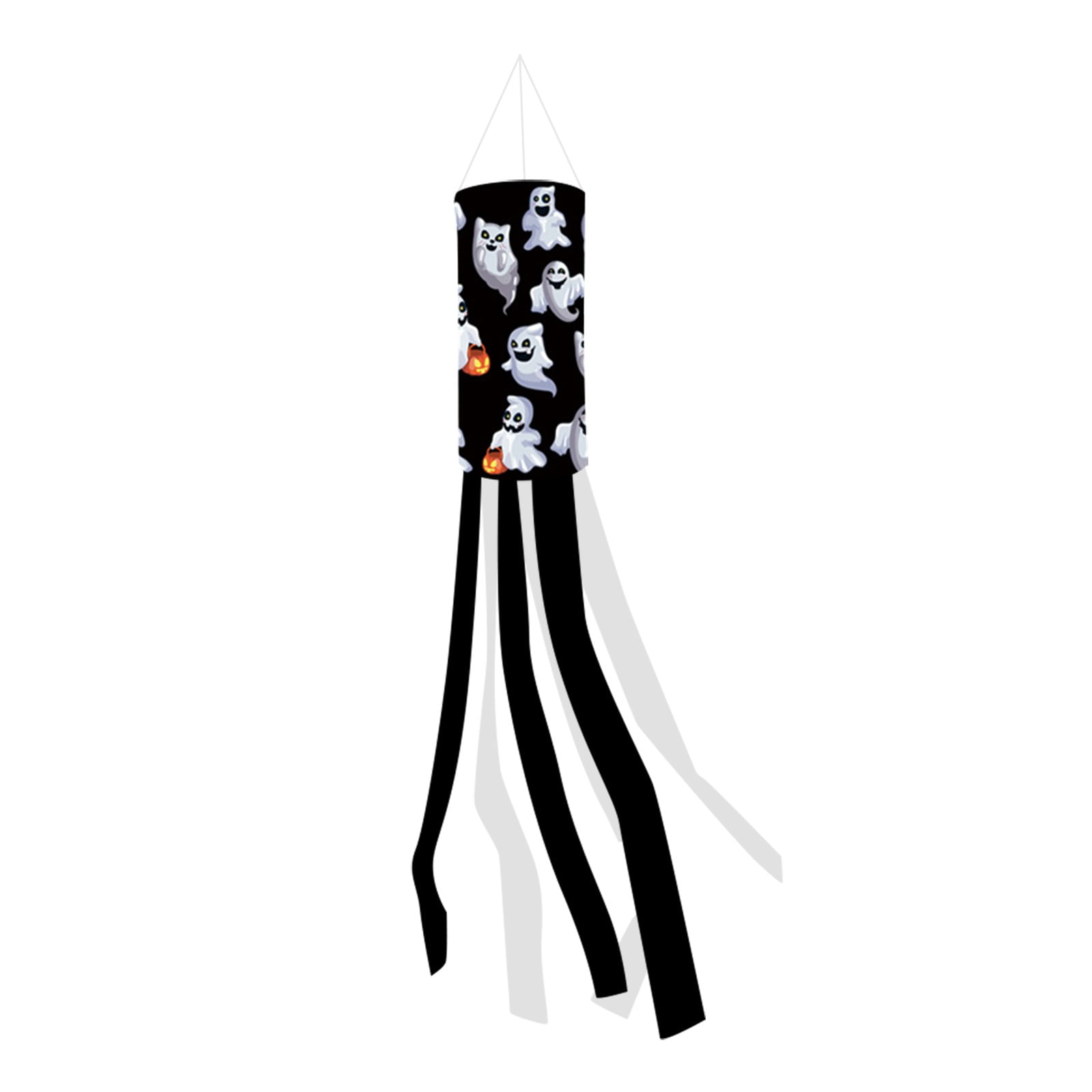 Yeetfub Warehouse Clearance Halloween Ghost Windsock Flag with Lights ...