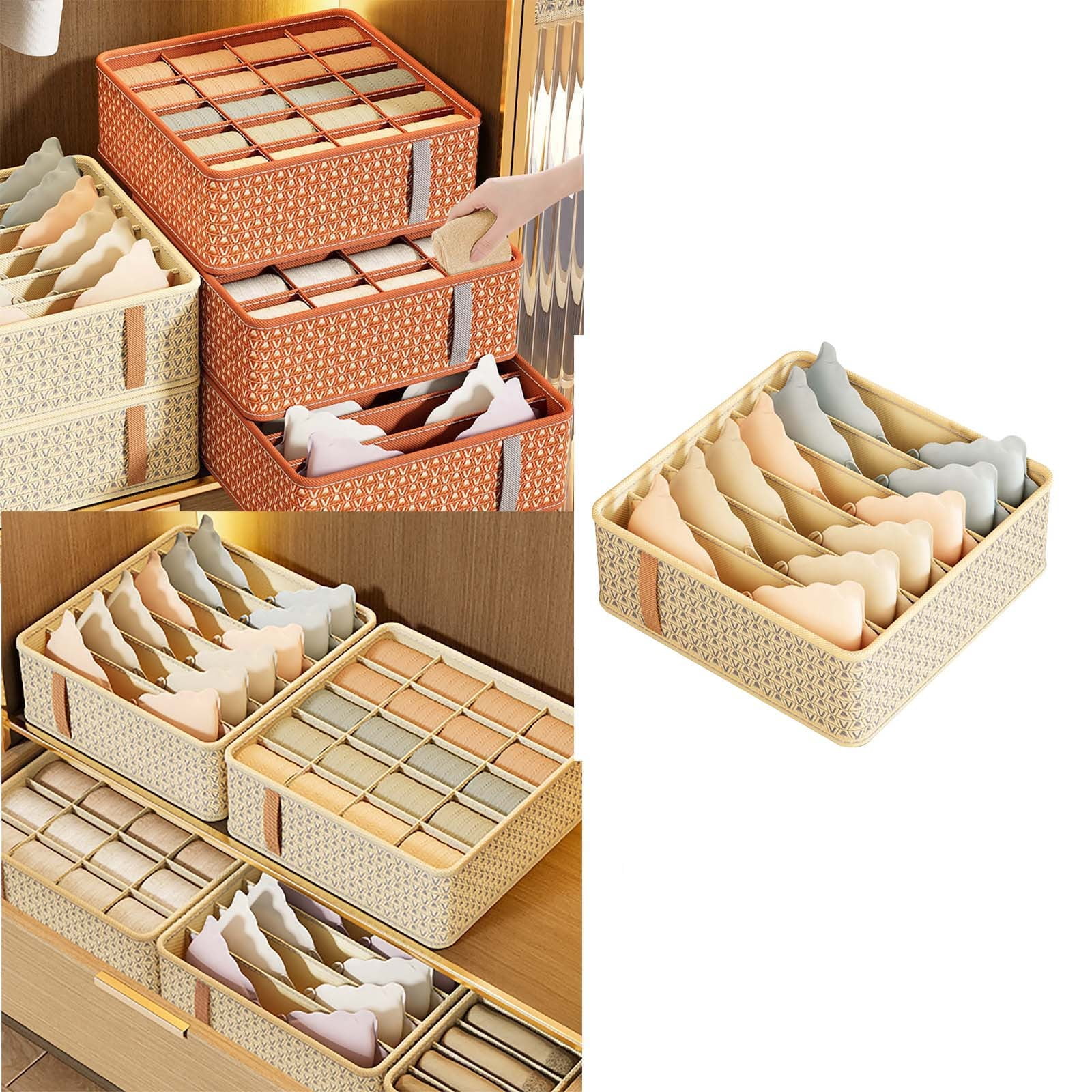 Yeetufb Warehouse Rolling Carts With Wheels Underwear Sock Storage Box ...