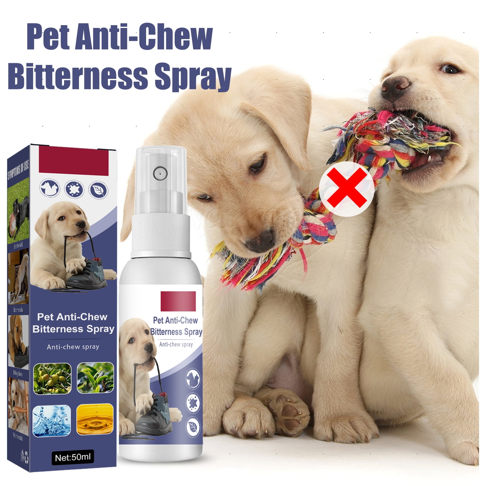 Yegbong Pet Bitter Anti-Biting Spray, Prevent Dogs Chewing Table And ...