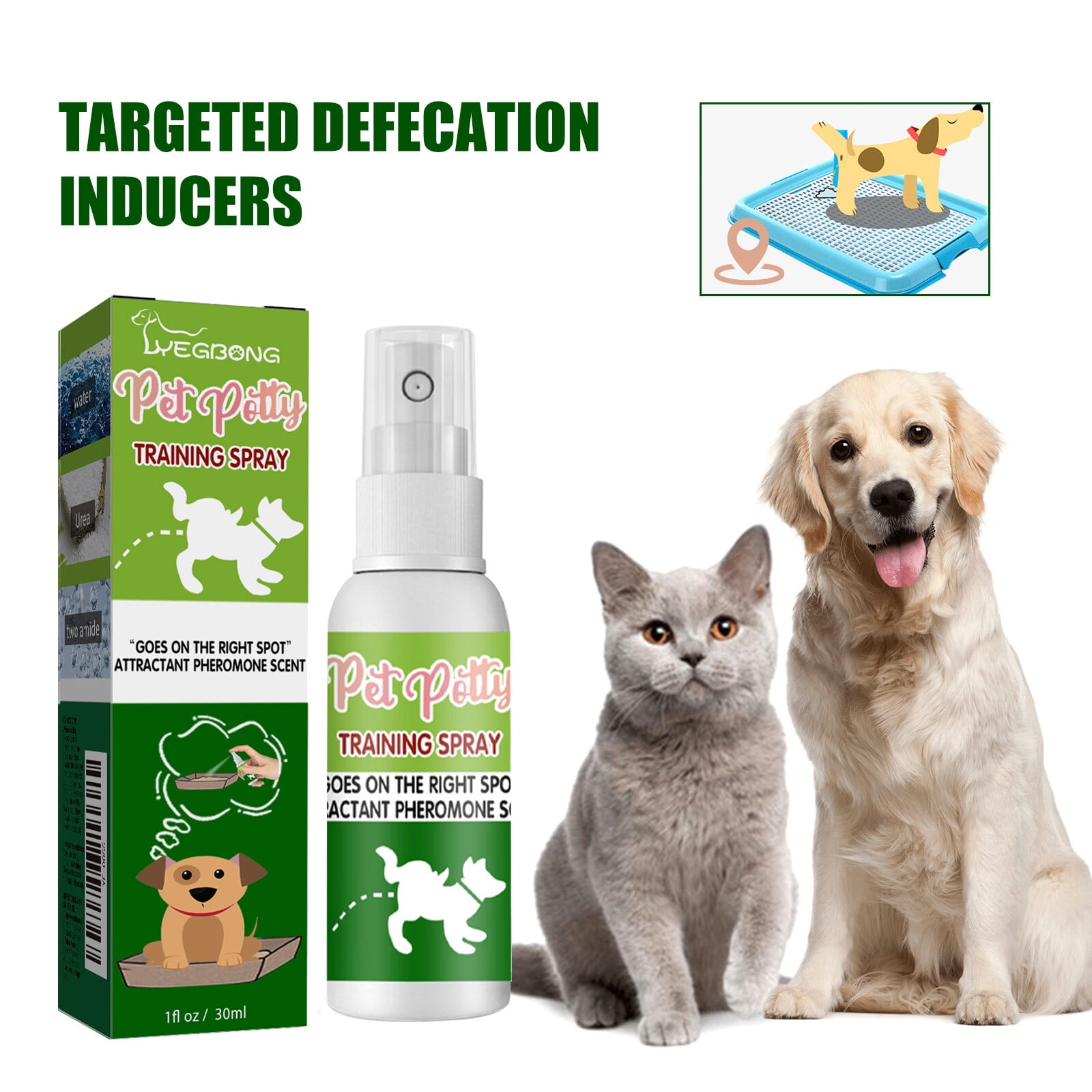 Yegbong Pet Positioning Defecation Inducer Pet Litter Box Inducer Poo ...