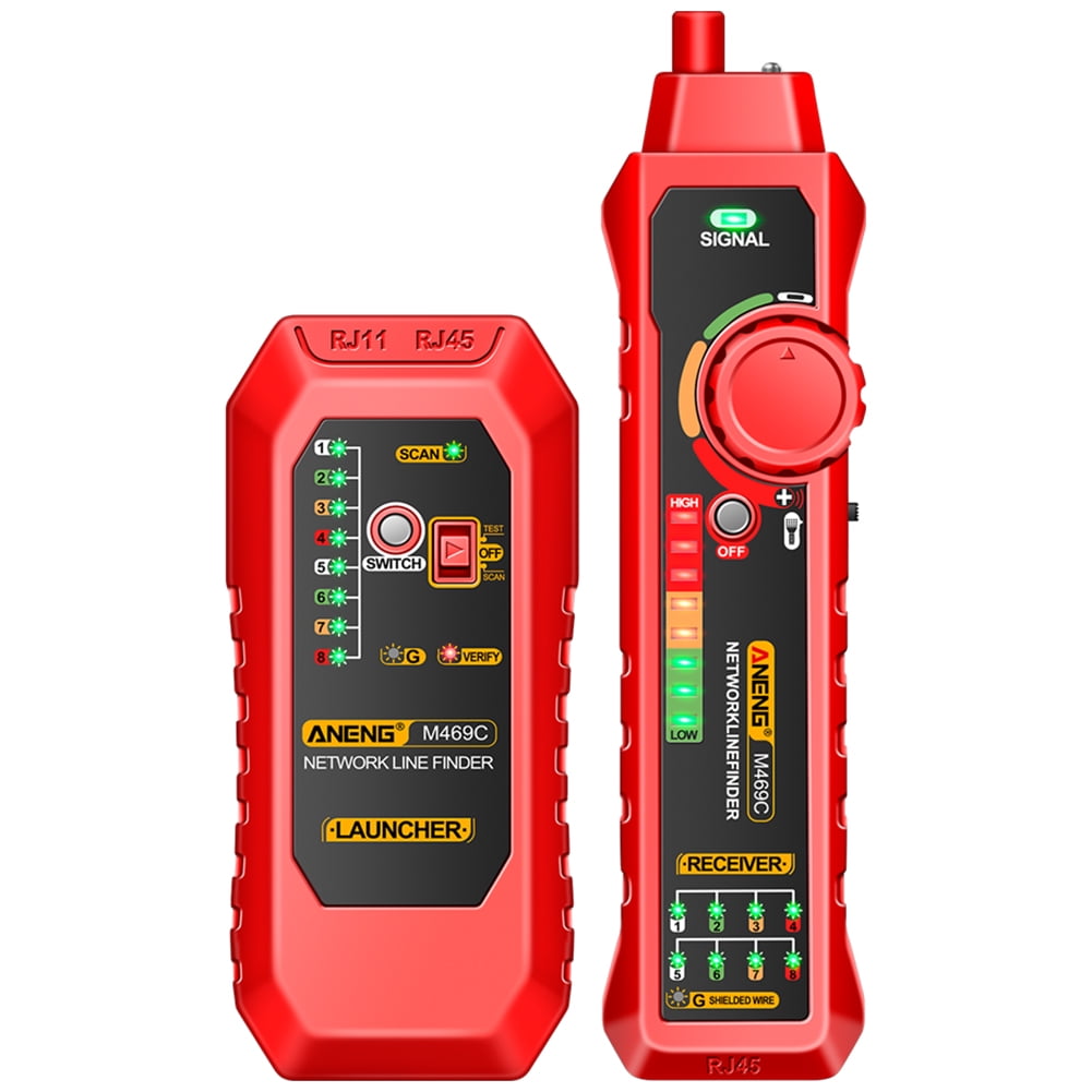 Yegsfteu Network Cable Finder RJ45 RJ11 LAN Cable Tester with Earphone ...