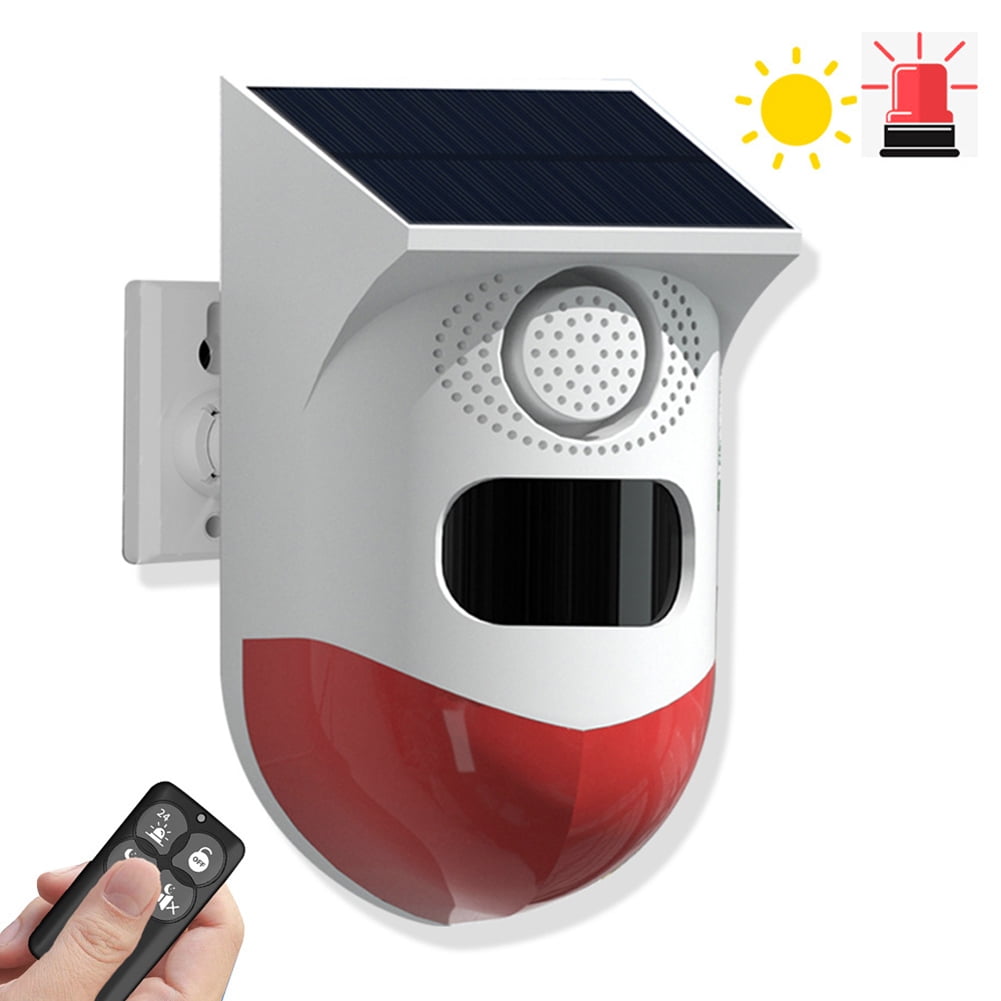 Yegsfteu Solar Infrared Alarm System Remote Control Motion Sensor Alarm ...