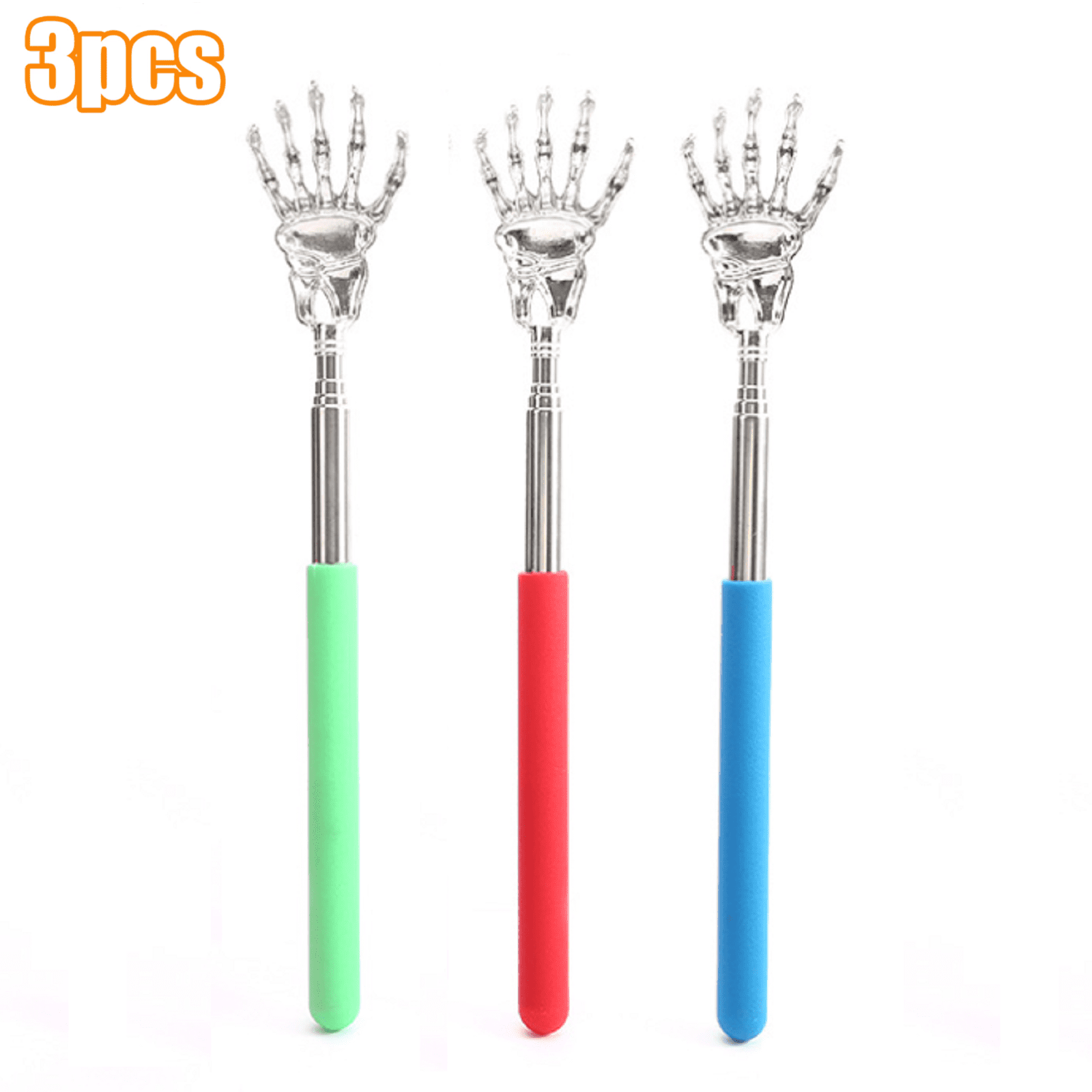 Yehailo 3Pcs Telescoping Back Scratcher Extendable Telescope Portable ...