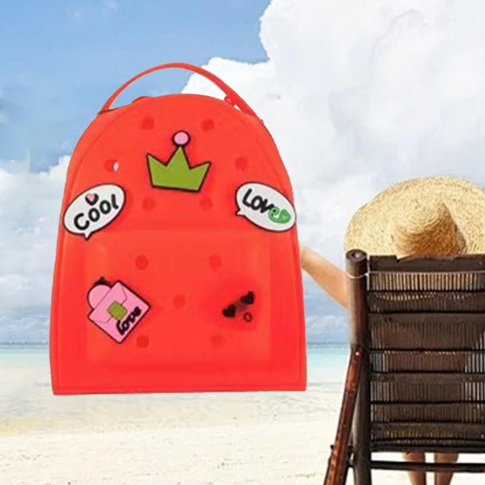 Yehailo Clog Silicone Jelly Backpack With Charms Cute Mini Backpack ...