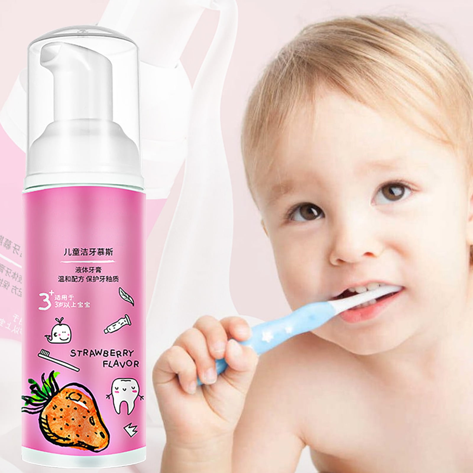 YehailoFruit Flavored Cleaning Tooth Foam Fresh Breath Cleaning Tooth ...
