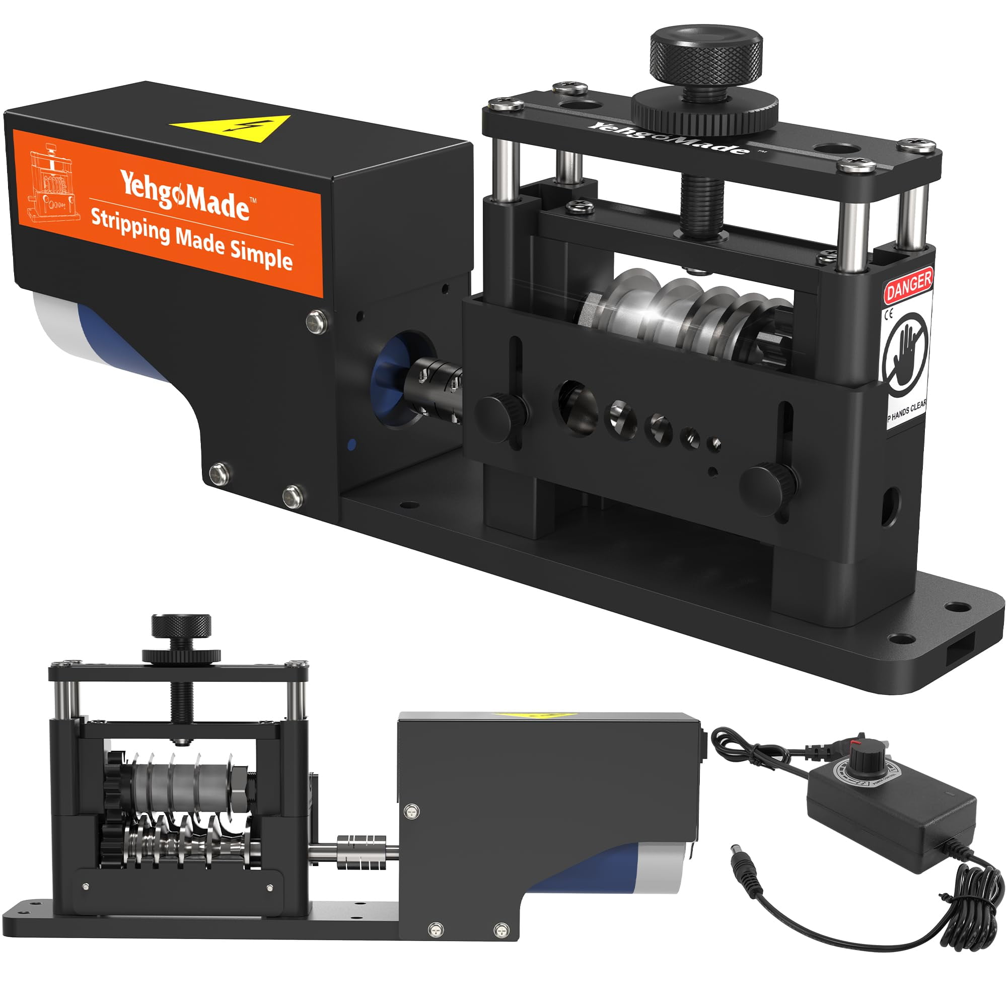 YehgoMade Upgraded Wire Stripper Machine - Automatic Electric Scrap Cable Stripping, 6 Channels ...