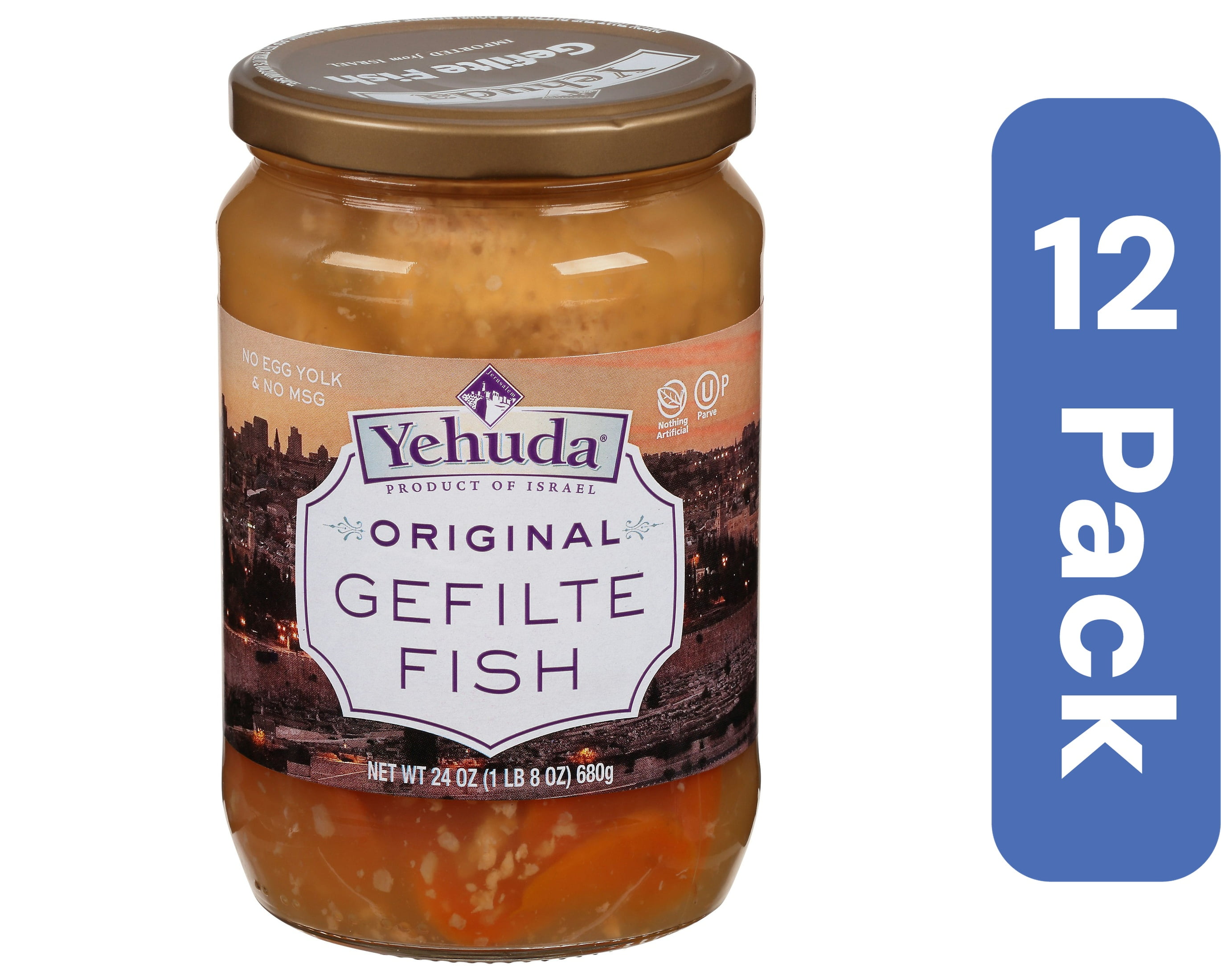 Yehuda Original Gefilte Fish 24 oz (Pack Of 12) - Walmart.com