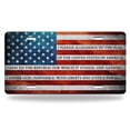 Yehwow American Flag Pledge Of Allegiance Metal Car Plate Decorative ...