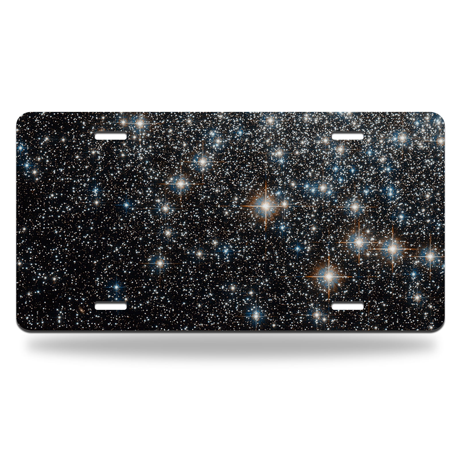 Yehwow Galaxy Stars Lighthouse Night Metal Car Plate Aluminum License ...