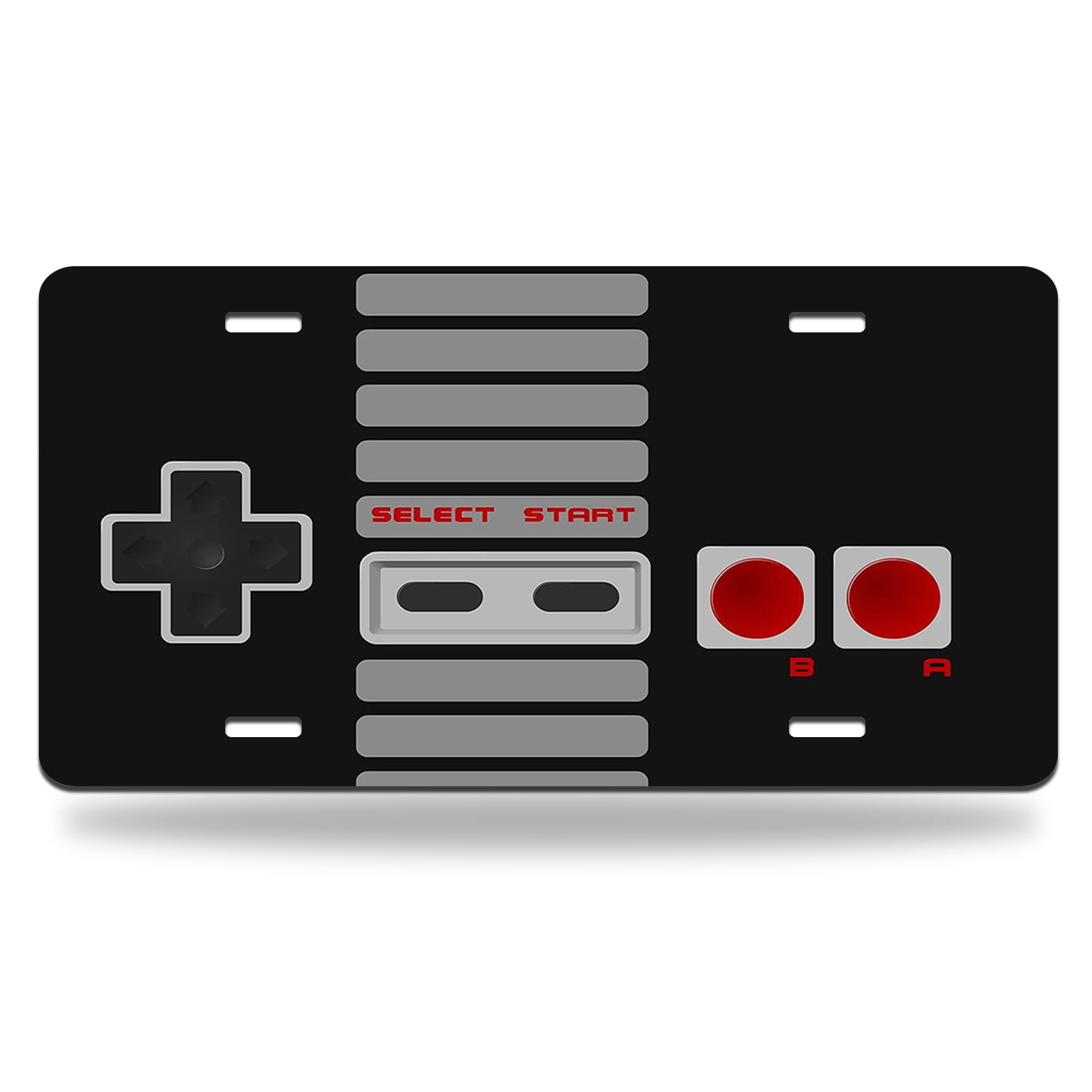 Yehwow Gamer Controller Black Metal Car Plate Aluminum License Plate ...