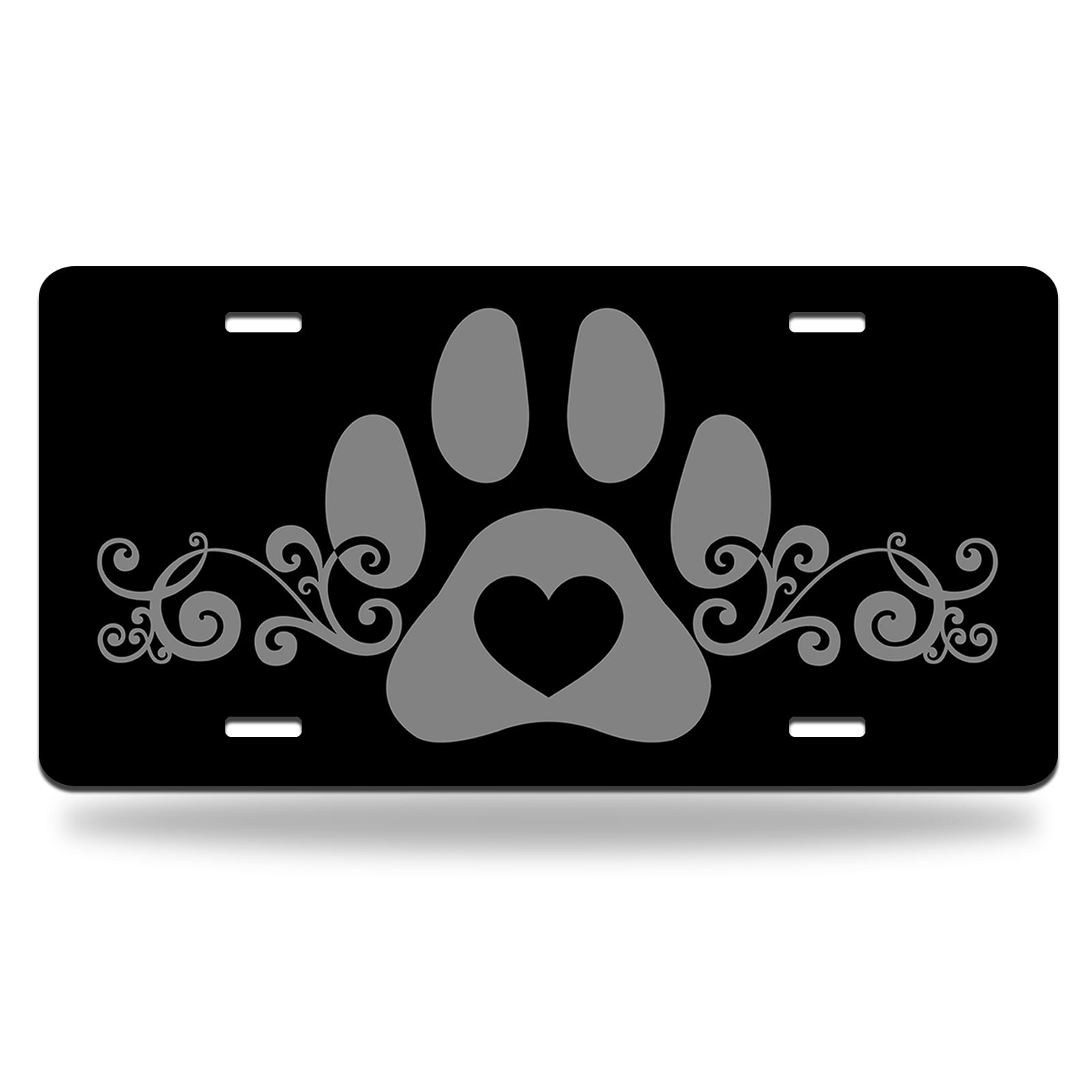 Yehwow Pet Dog Love Mom Metal Car Plate Aluminum License Plate ...