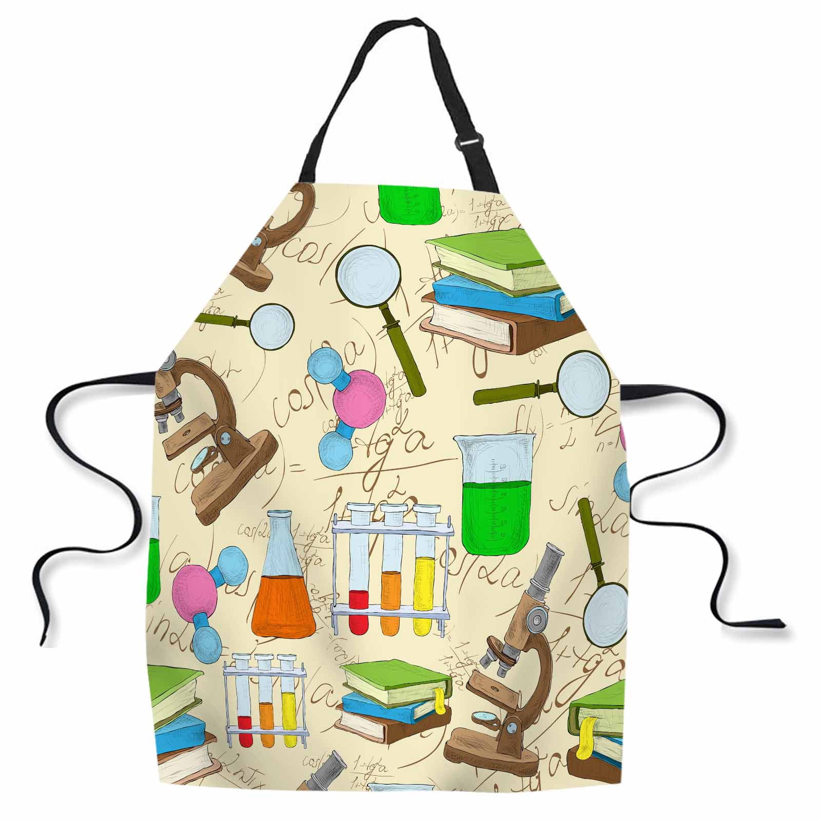 Yehwow Science Education Laboratory Chemistry Bib Apron For Kitchen BBQ ...