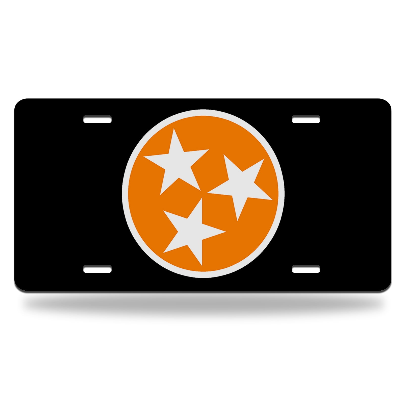 Yehwow Tennessee State Tristar Flag Metal Car Plate Aluminum License ...