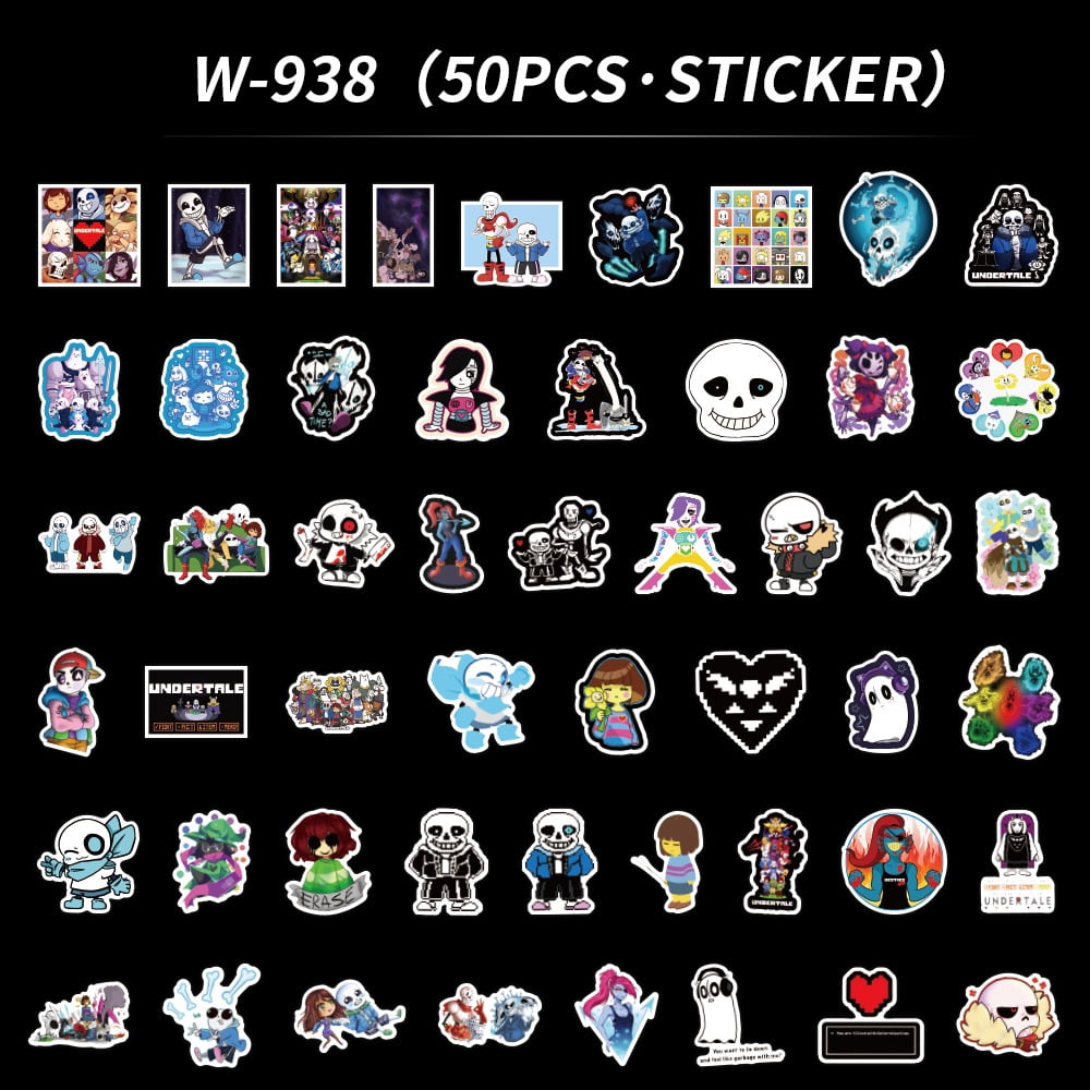 Yejue 50PCS Undertale Cartoon Printed Stickers for Teens Adults ...