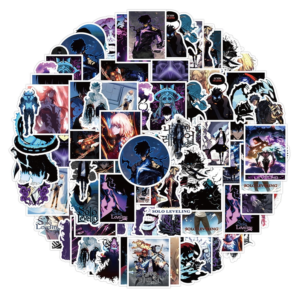 Yejue 50pcs Solo Leveling Stickers Japan Anime Vinyl Waterproof ...