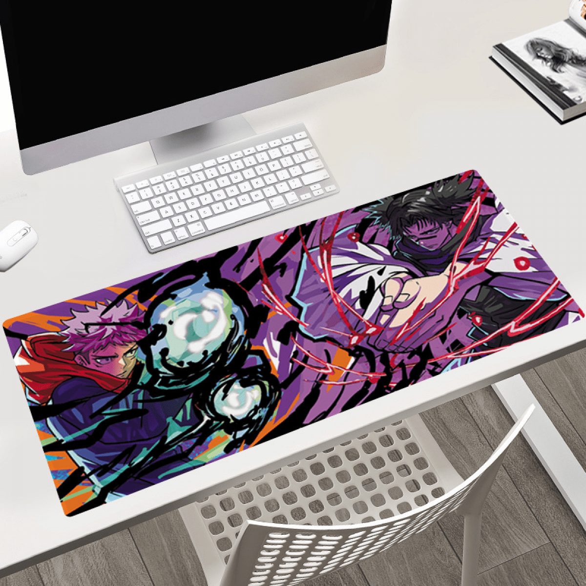 Yejue Anime Jujutsu Kaisen Mouse Pad Extended Large Sukuna Mousepad for ...