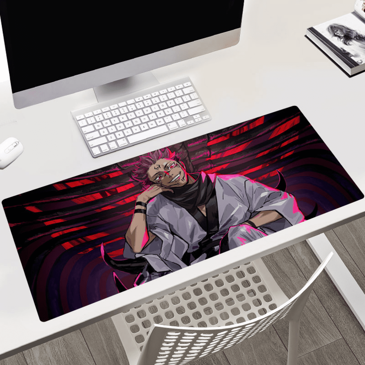 Yejue Anime Jujutsu Kaisen Mouse Pad Extended Large Sukuna Mousepad for ...