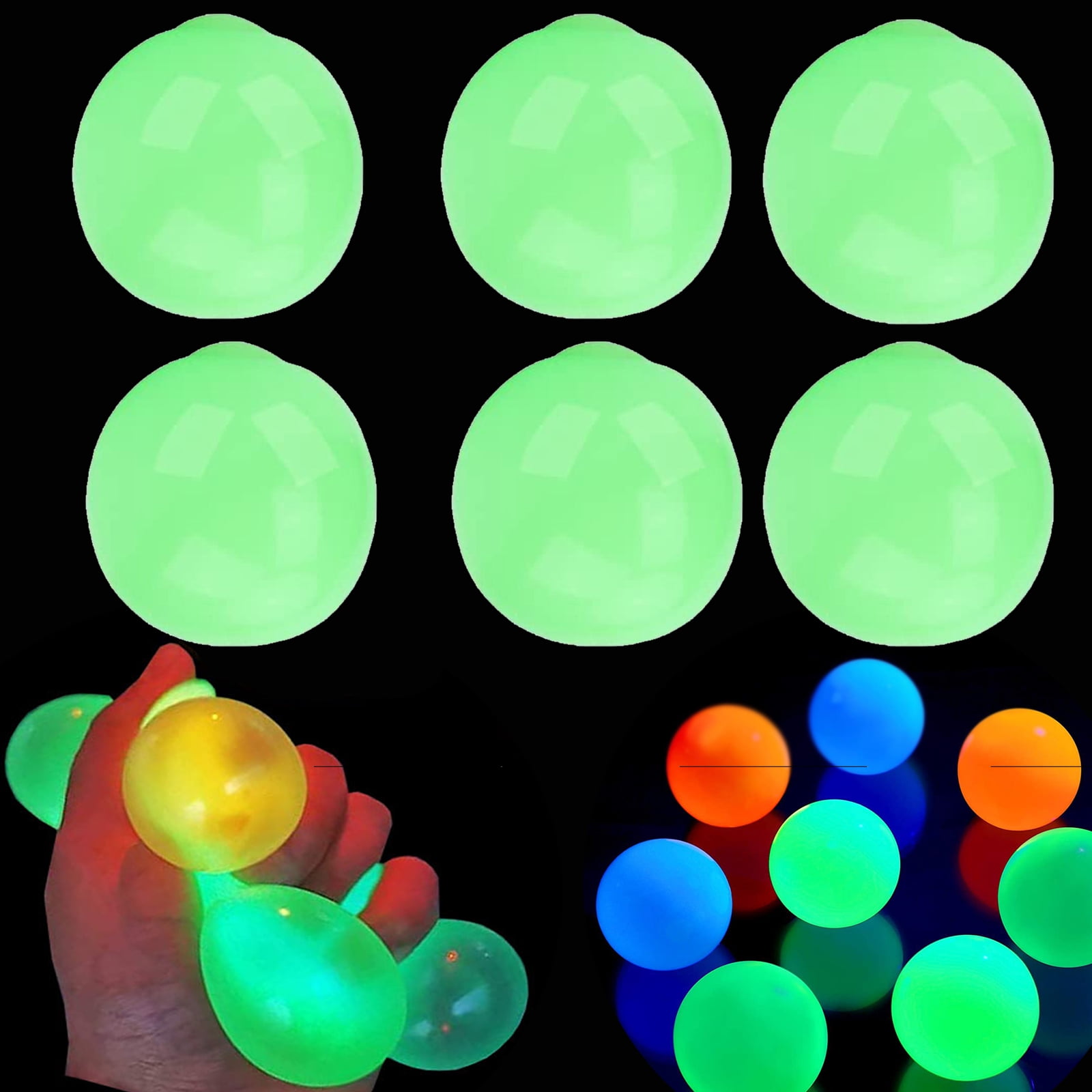 Yejue Lumi Balls Lumiballs Glow in The Dark That Stick Dream Balls Glow ...