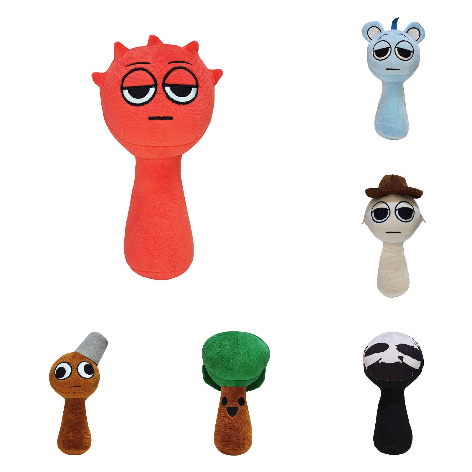 Yekoi New Sprunki Plush, 10'' Sprunky Wenda and Gray Plushies, Sprunk ...