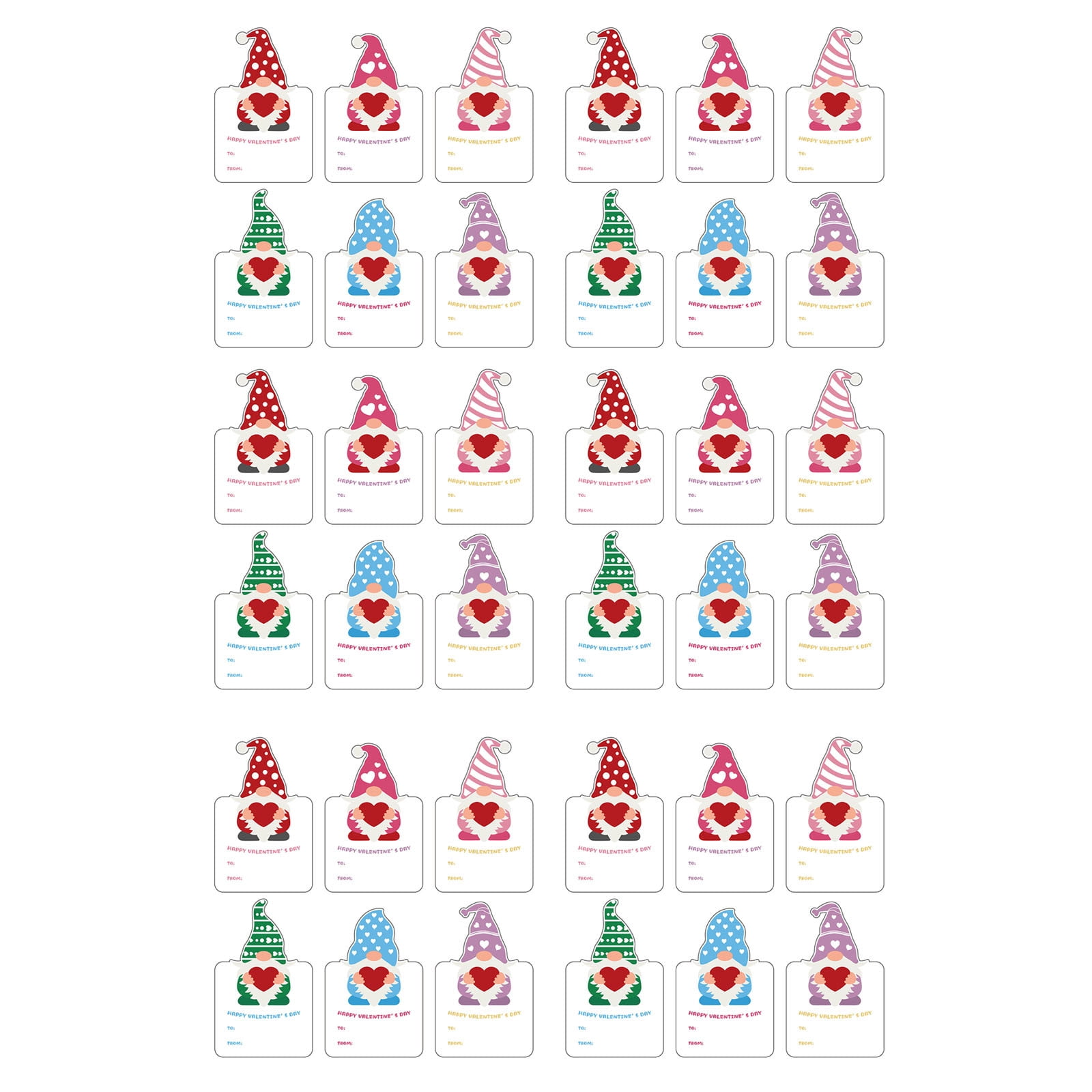 Yekoi Valentine's Day Exchange Cards for Class Exchange - Paper Cards ...