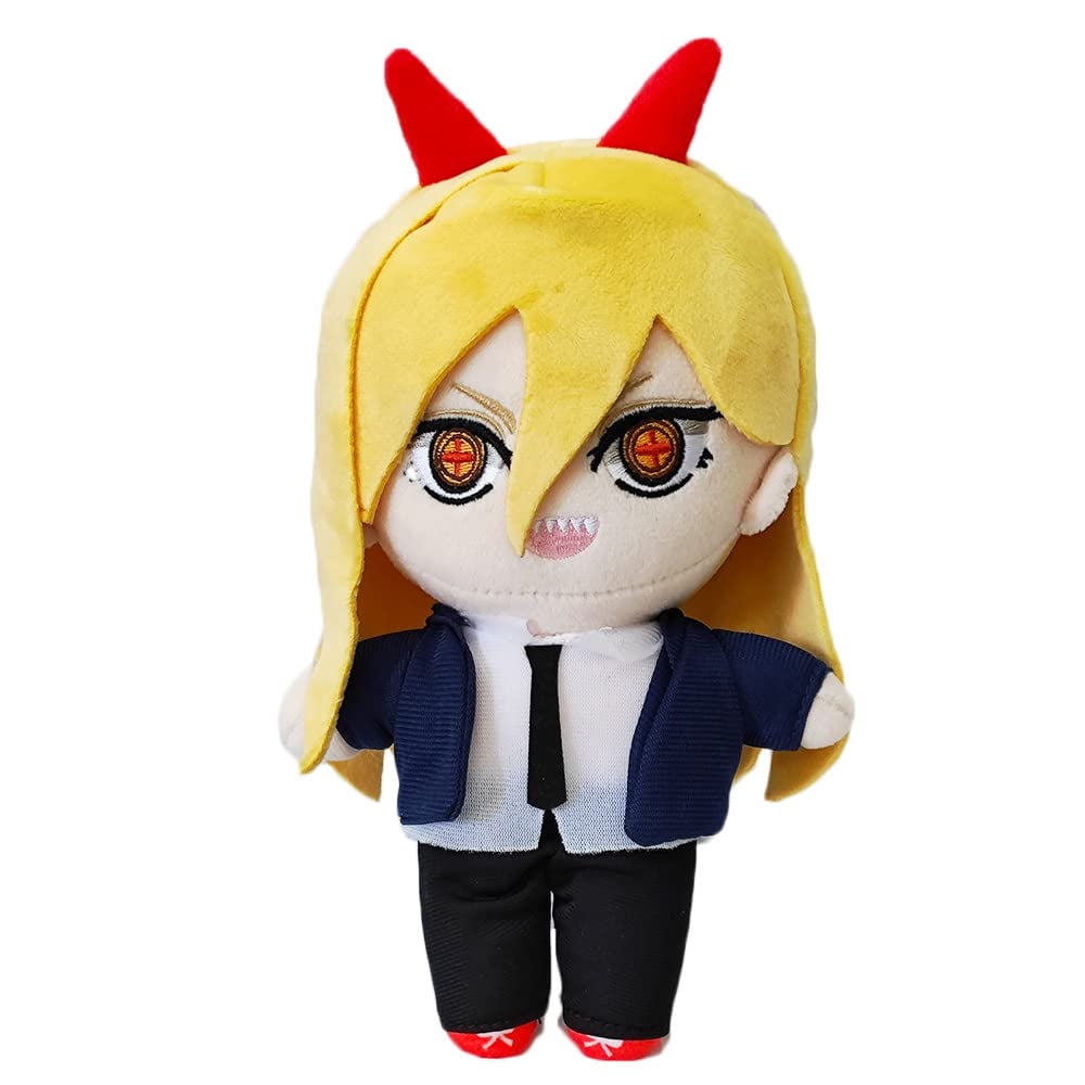 Yello Hiar Girl with Evil Horns Plush Toy Anime Plush Figure Stuffed ...