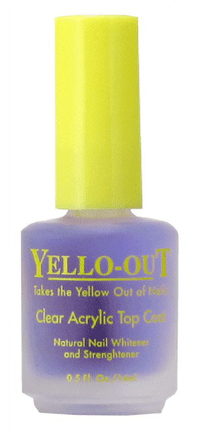 Yello-Out Clear Acrylic Top Coat - Size : 0.5 oz - Walmart.com