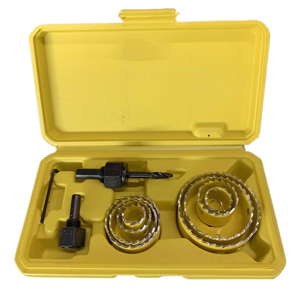 Yellow 11-piece set of wood hole expander PVC thin wood gypsum board ...