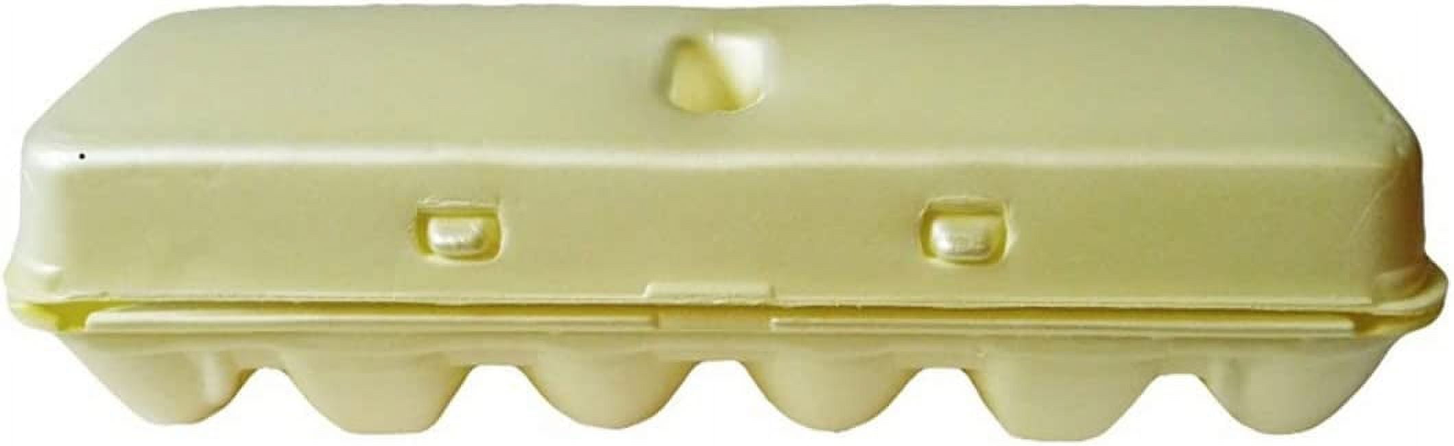 Yellow 12-Egg Blank Styrofoam Carton - BULK 50 Pack - Walmart.com
