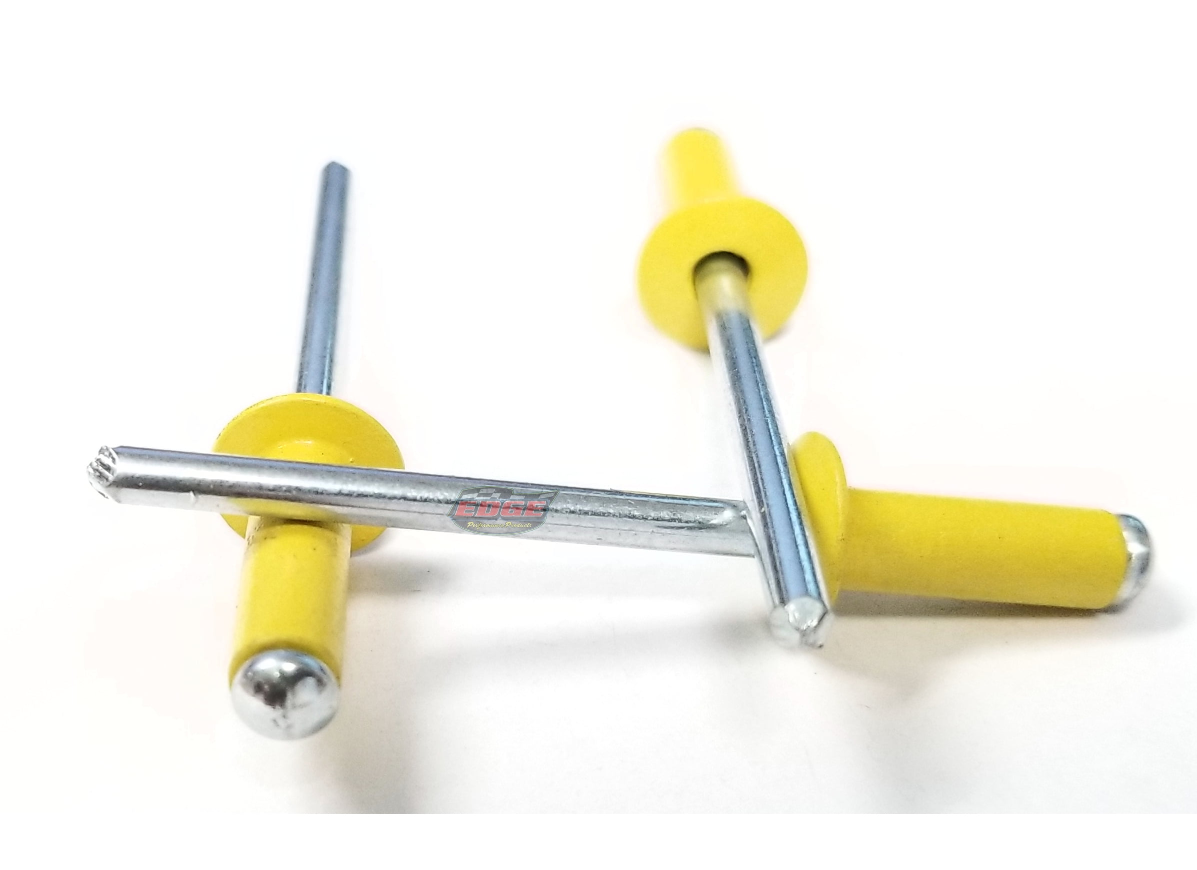 Yellow 3/16" Blind Pop Rivets Aluminum Large Head with Steel Mandrel ...