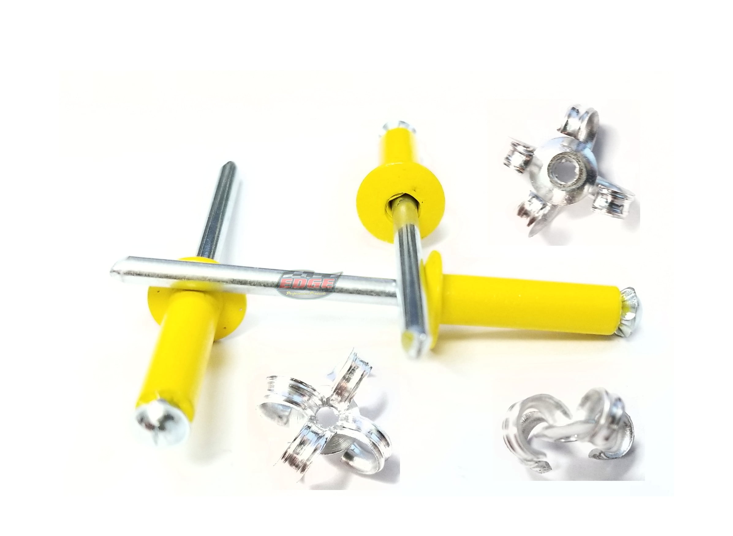Yellow 3/16" Pop Rivets Aluminum Small Head Peel Back Fasteners .125 ...