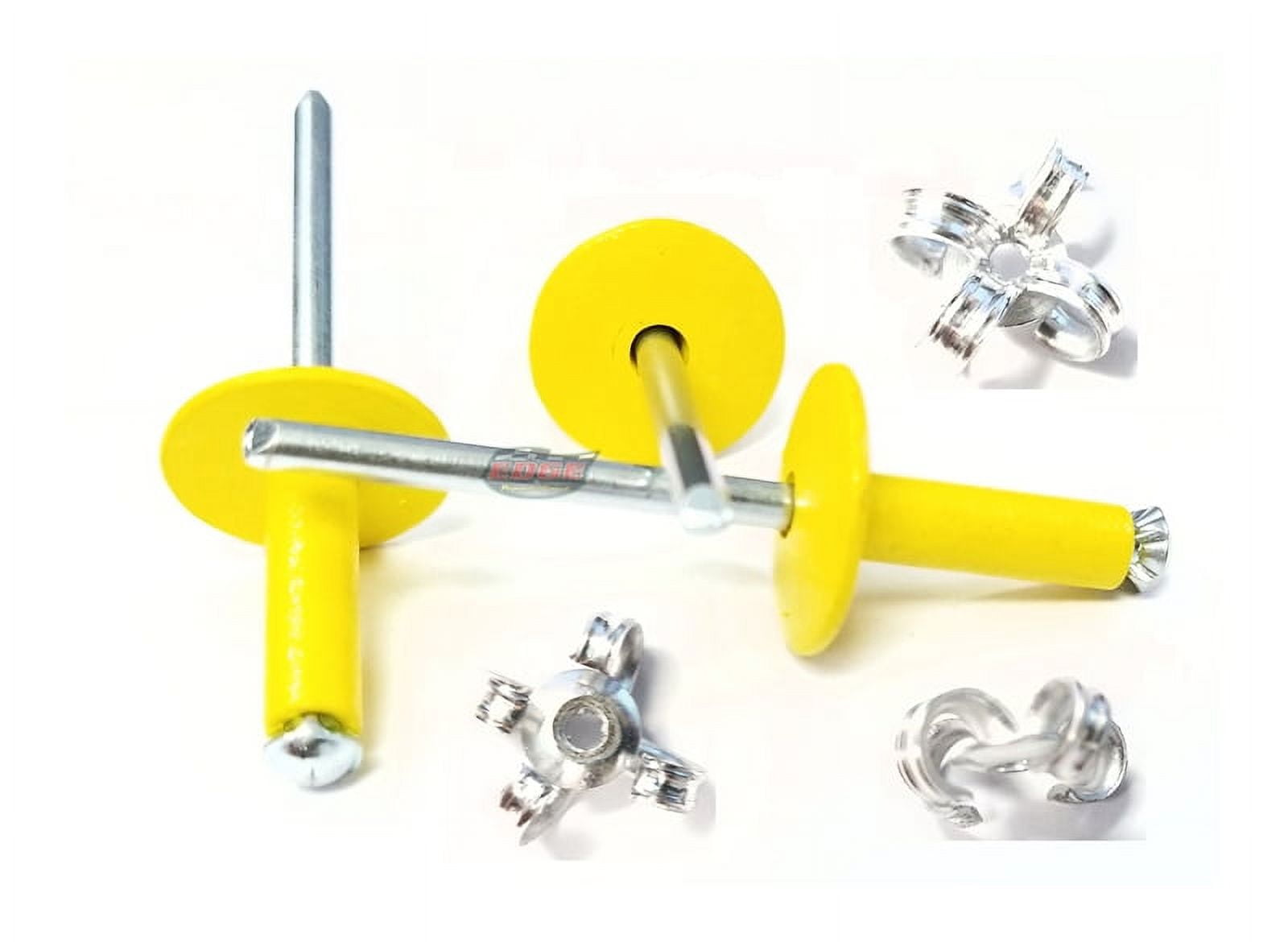 Yellow 3/16" Rivet Large Head Exploding Banana Peel Aluminum Pop Rivets ...