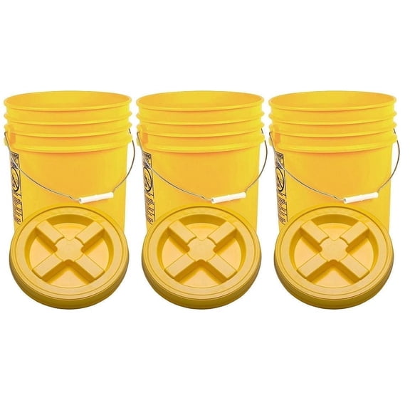Yellow Plastic Buckets