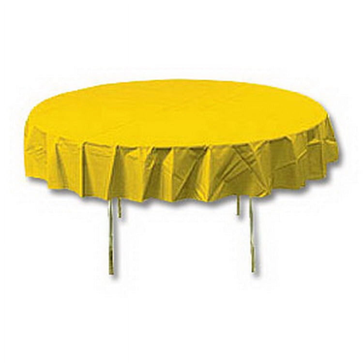 Yellow 82" Round Paper Table Covers - Walmart.com