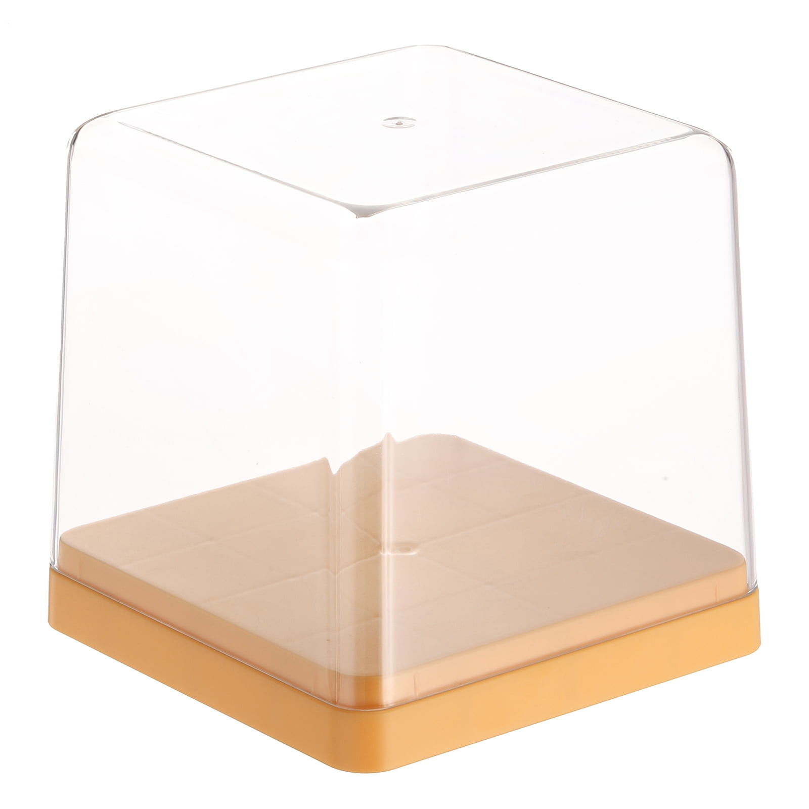 Yellow Acrylic Display Case, 5x5x5inch Dustproof Storage for ...