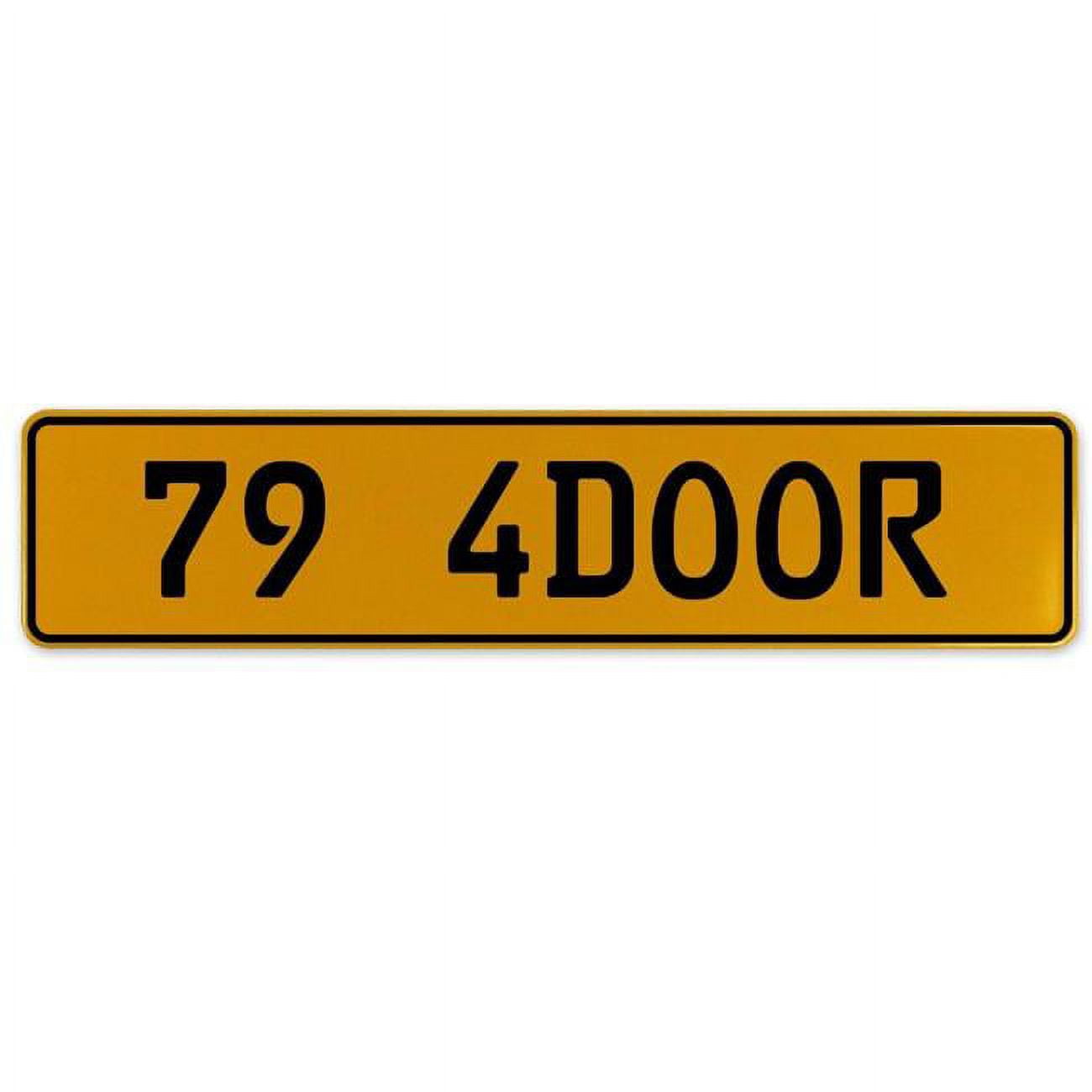 Yellow Aluminum Street Sign Mancave Euro Plate Name Door Sign Wall Art ...