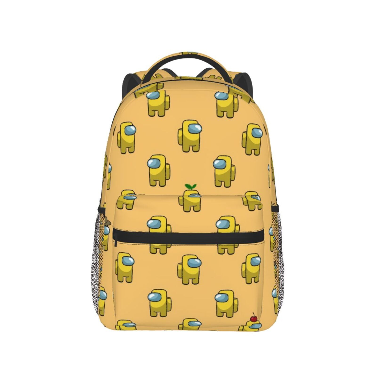 Yellow Among-Us Imposter Crewmate Travel Backpack,Carry On Backpack ...