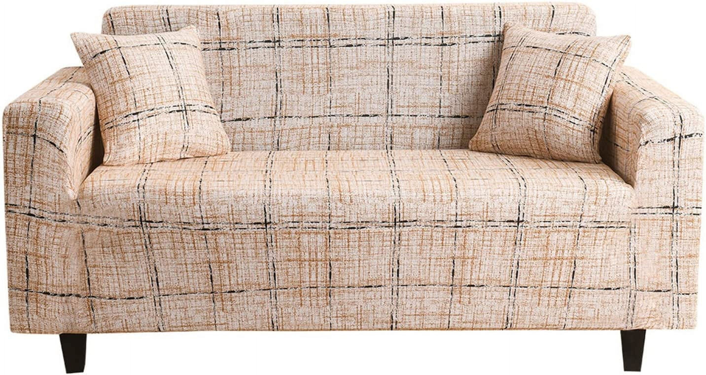 Yellow And Blue Flowers All-inclusive Sofa Cover for Living Room ...