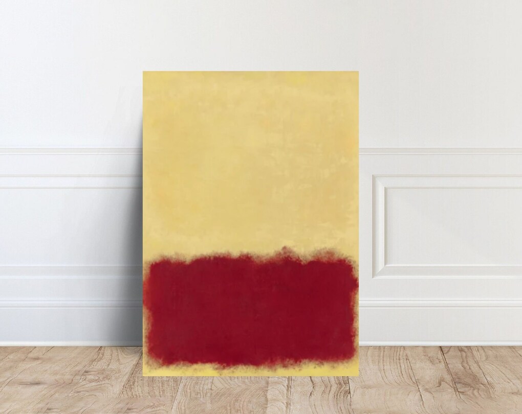 Yellow And Red Mark Rothko Poster , Home Decor, Wall Art Design ,Decor ...