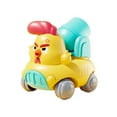 Yellow Animal Inertia Engineering Vehicle Toy Car Chicken Excavator ...