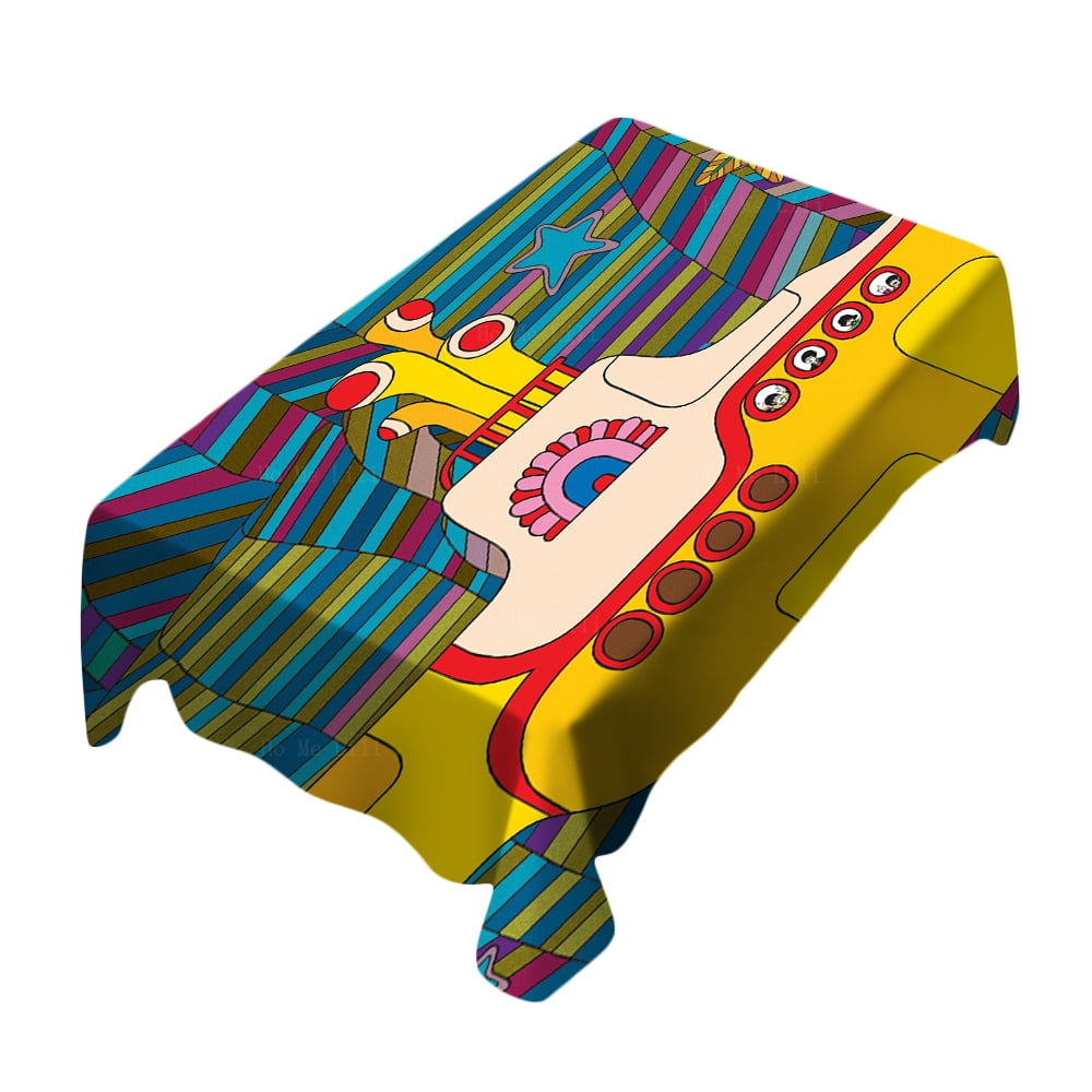 Yellow Animation Submarine Colorful Abstract Stripe Background ...