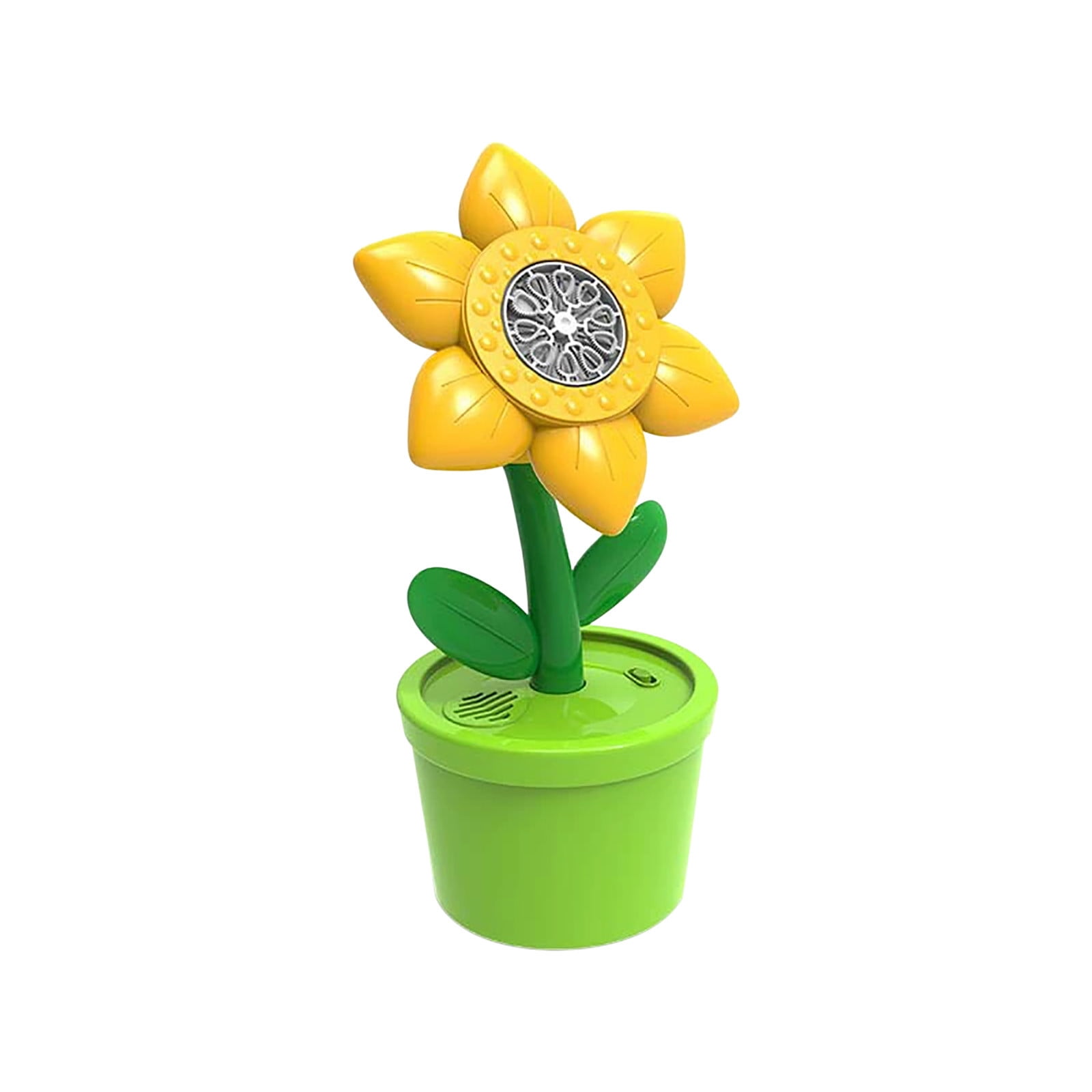 Yellow Automatic Bubble Blower Outdoor Garden Toy For Kids Sunflower ...