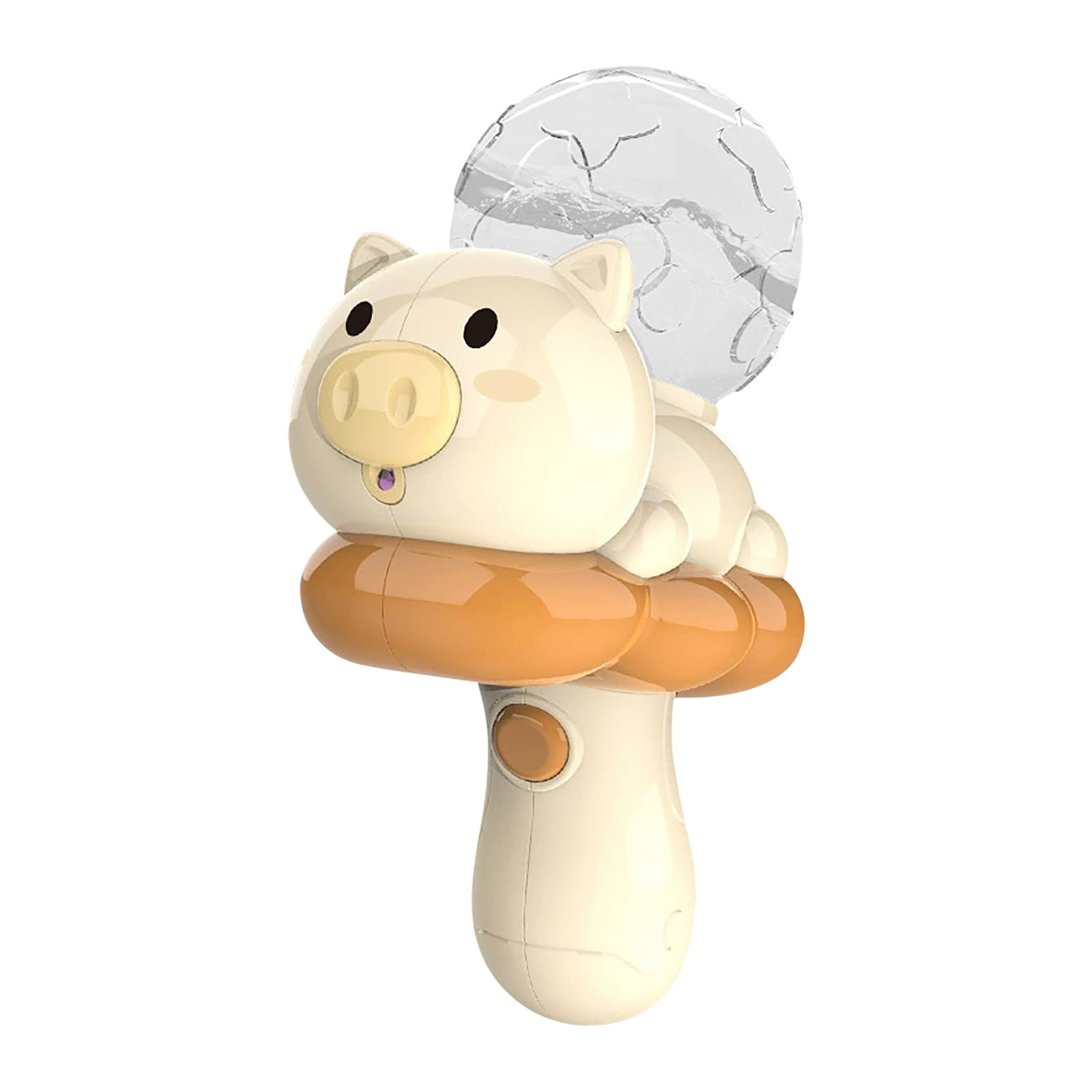 Yellow Automatic Electric Pig Water Gun Toy With Led Lights Continuous ...