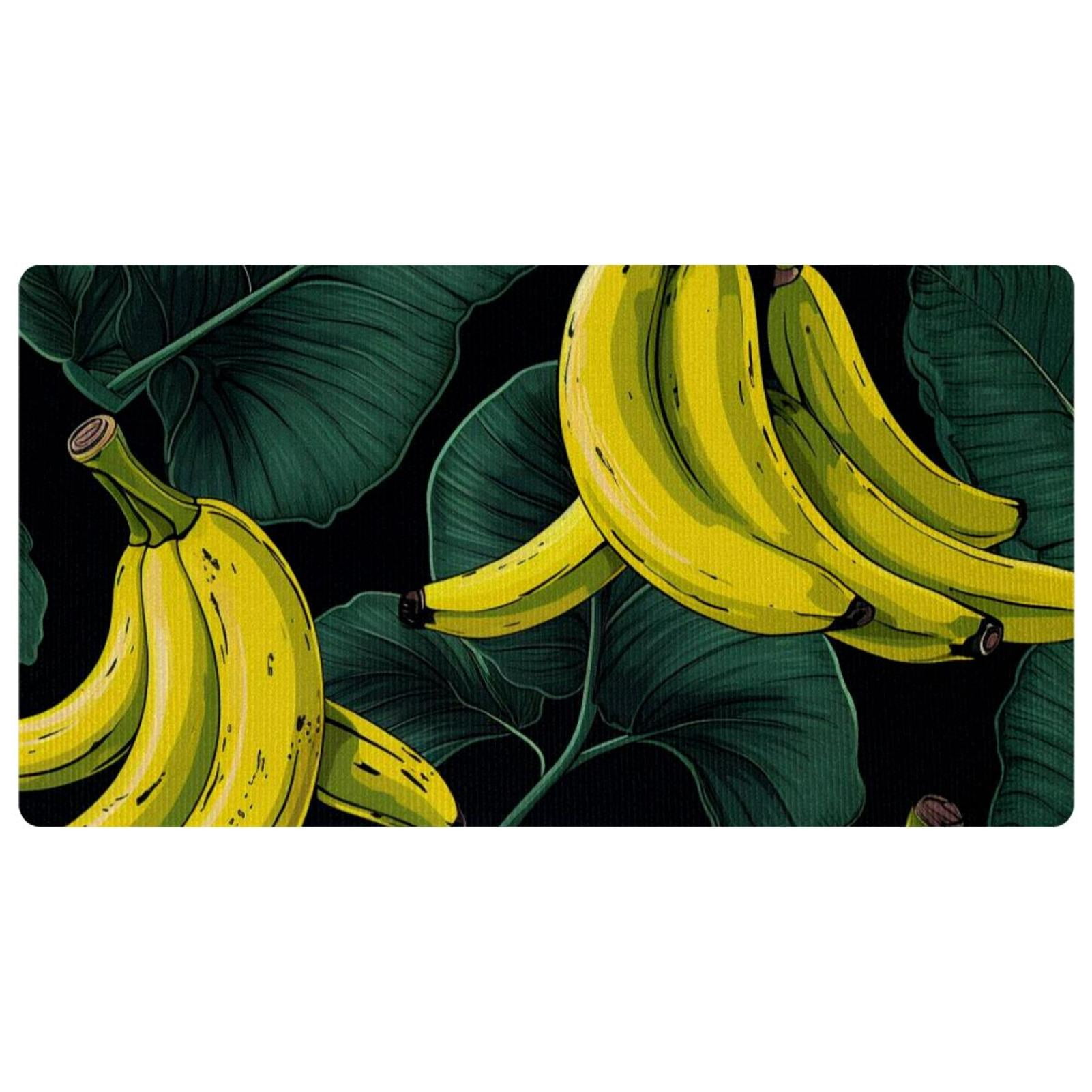 Yellow Banana Kitchen Mat,Cushioned Anti Fatigue Waterproof Kitchen Rug ...
