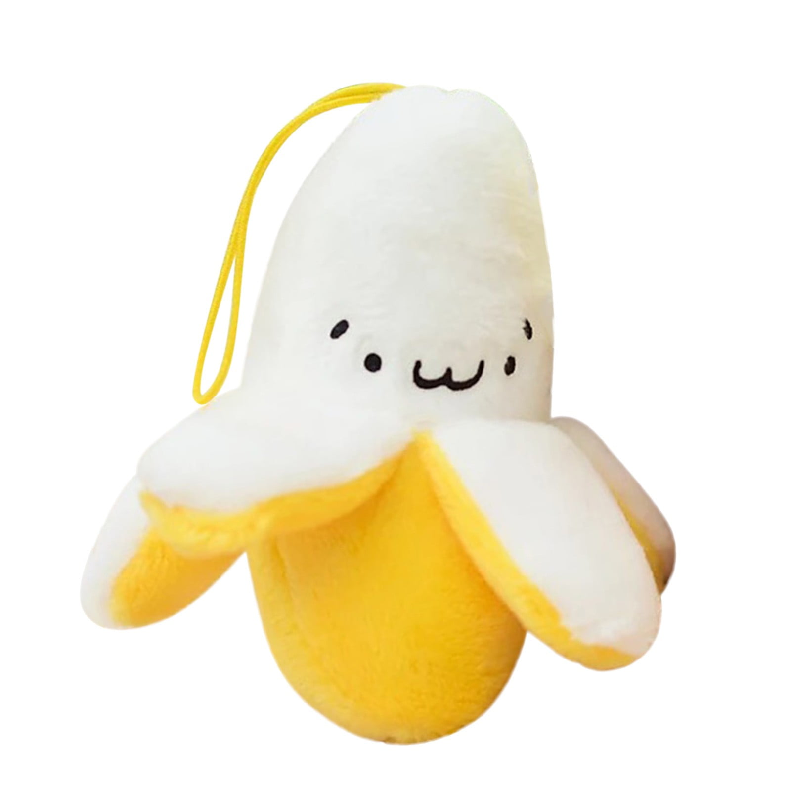 Yellow Banana Plush Pendant - Cotton Material, Cute Design, For ...
