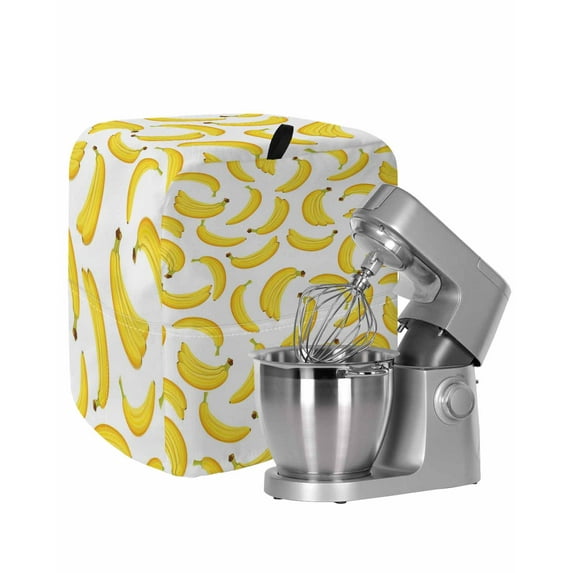Yellow Banana Stand Mixer Dust Cover with Storage Pocket & Handles ...