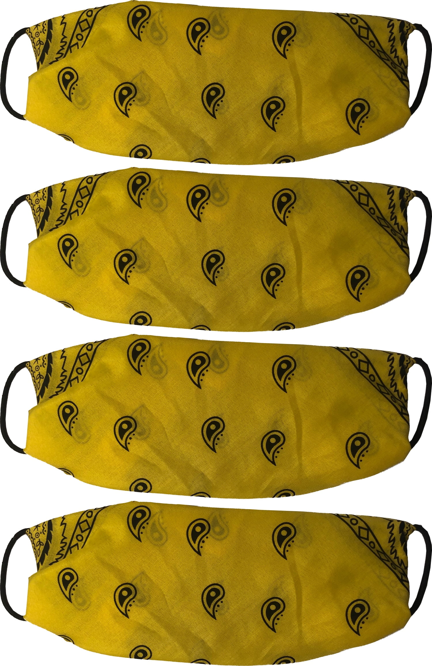 Yellow Bandana Face Mask DIY Kit Set of 4 - Walmart.com