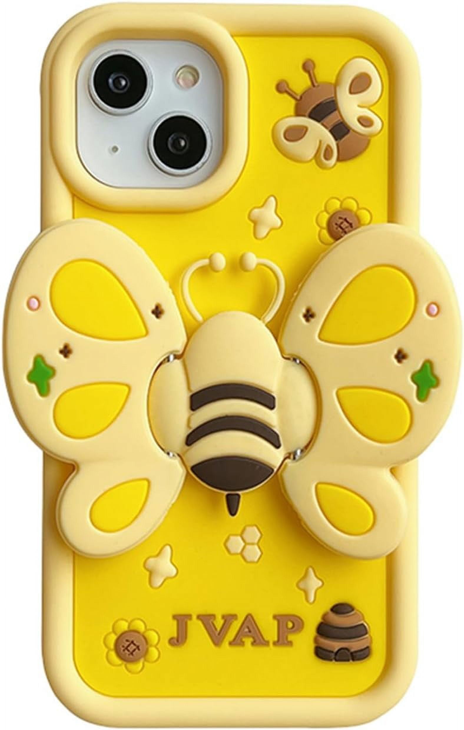 Yellow Bee Phone Case Compatible with iPhone 13 Pro Max, Cute 3D Korea ...