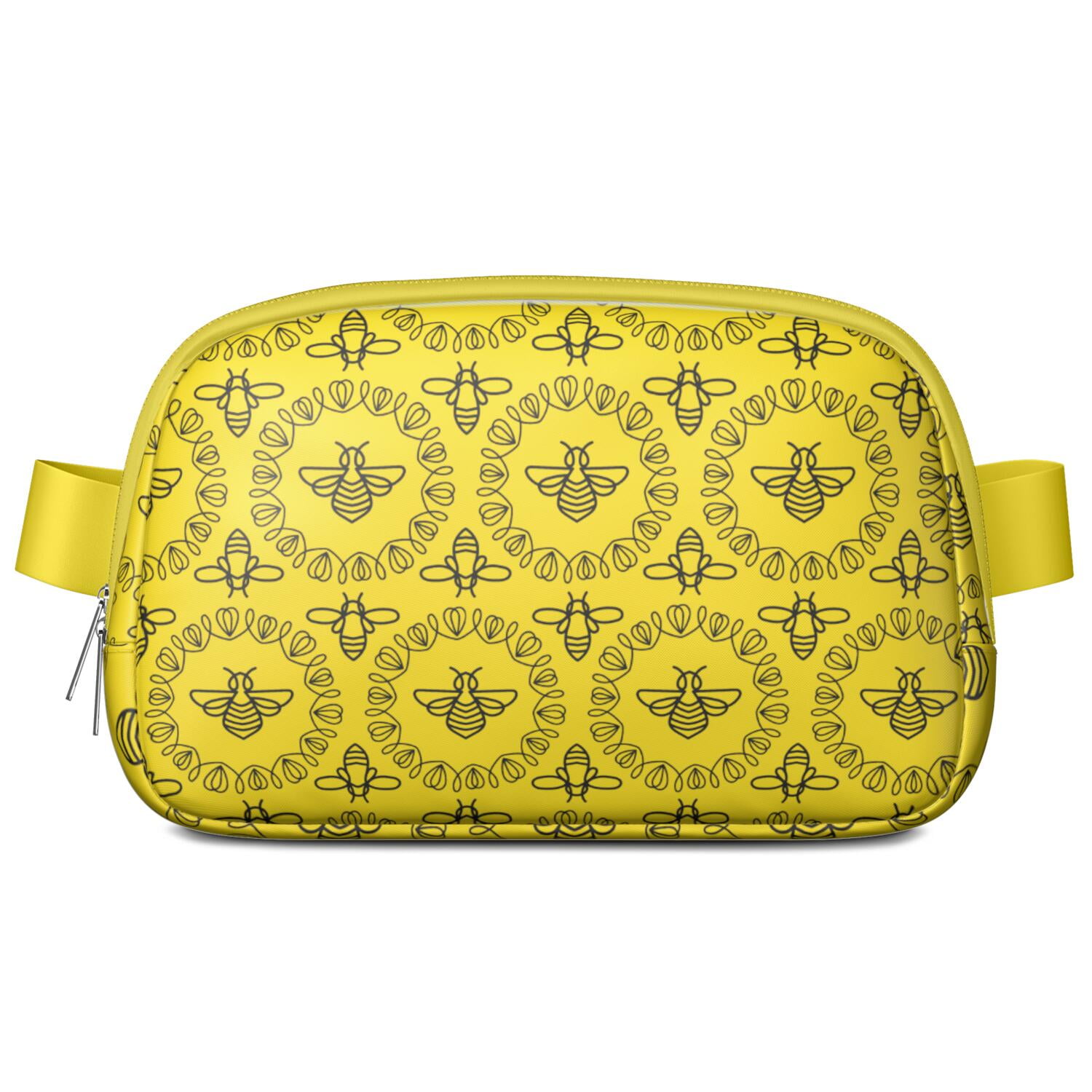 Yellow Bee Waist Pack – Cartoon Bumble Bee Print Fanny Bag with ...
