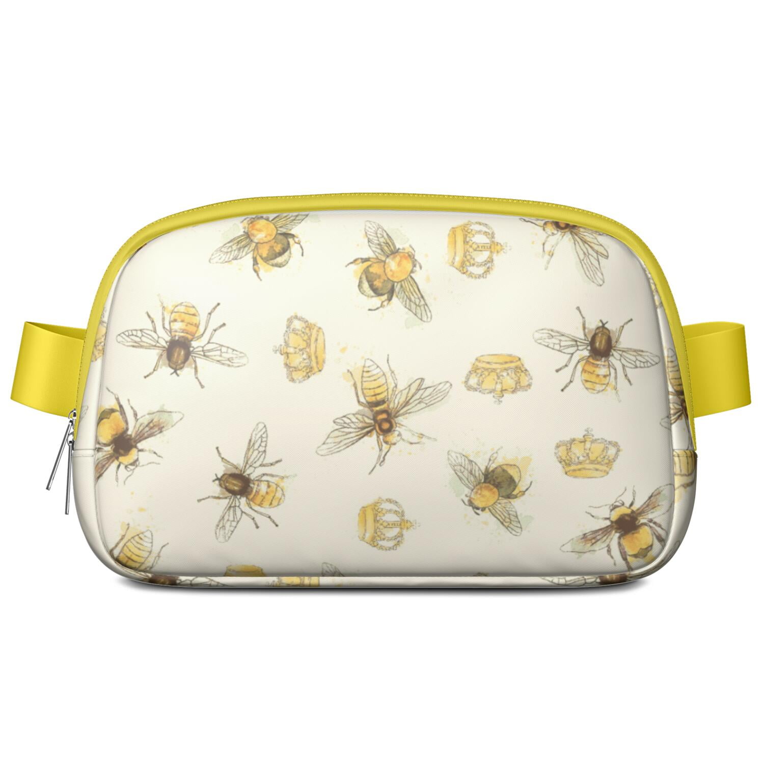 Yellow Bee Waist Pack – Cartoon Bumble Bee Print Fanny Bag with ...
