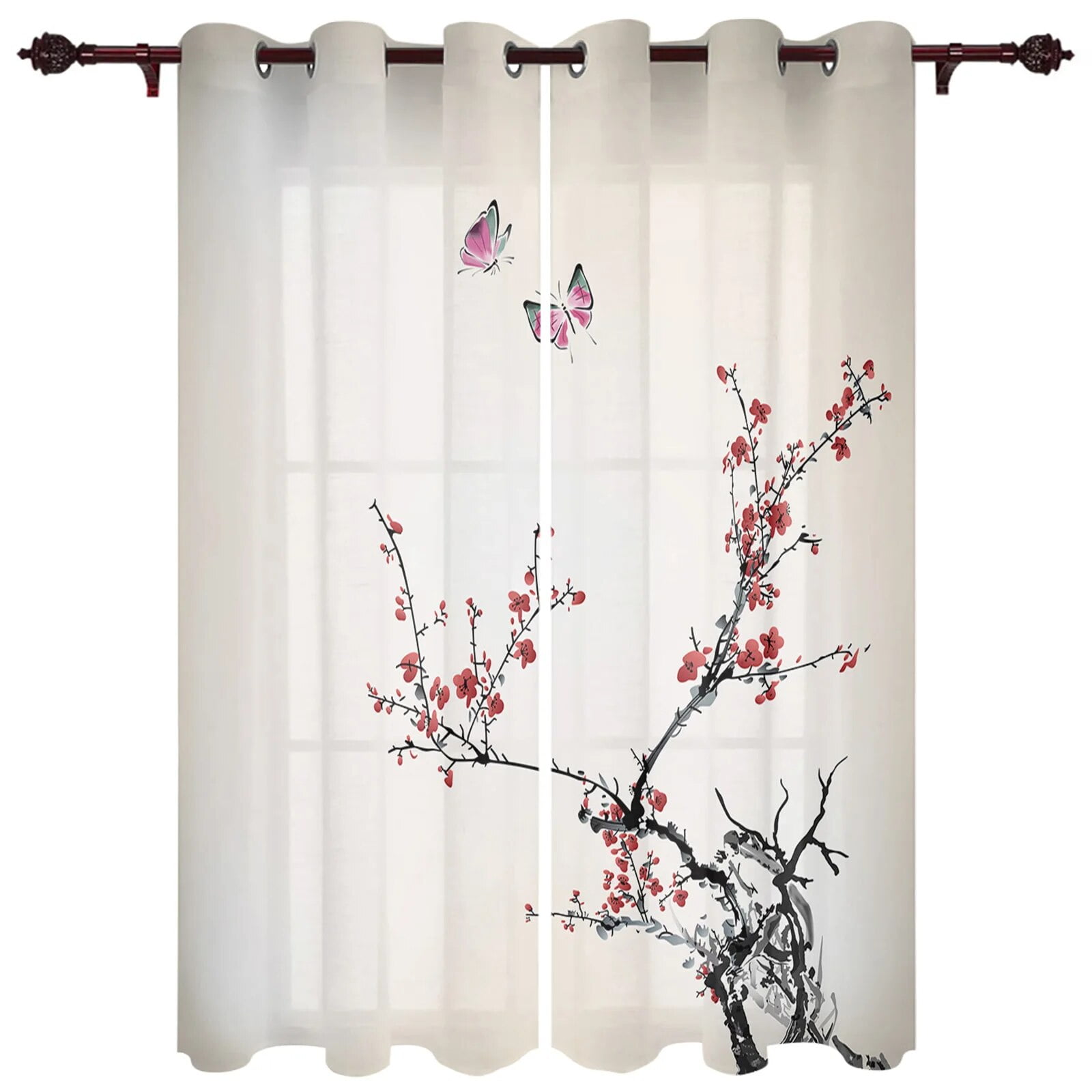 Yellow Birch Forest Large Curtains For Living Dining Modern Simple ...